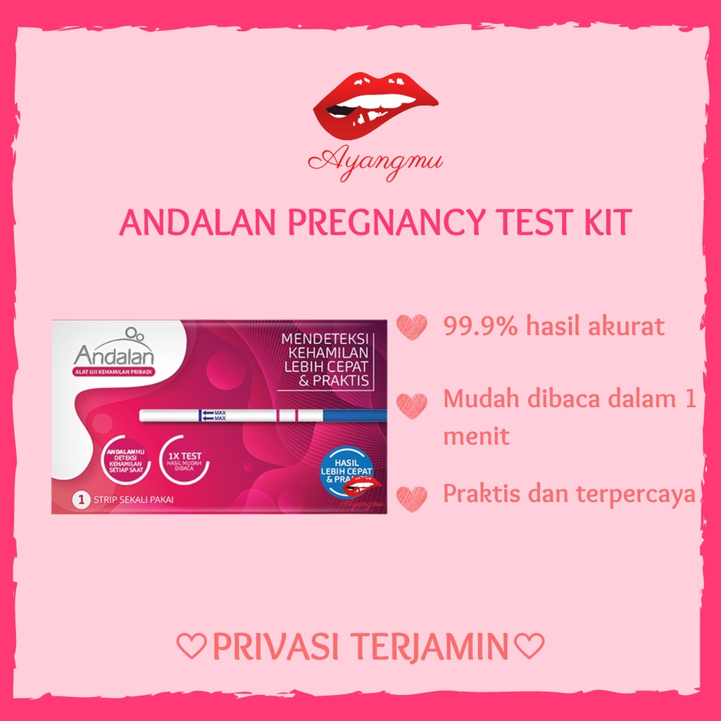 Jual Andalan Pregnancy Test Kit Strip Testpack Tes Deteksi Kehamilan ...