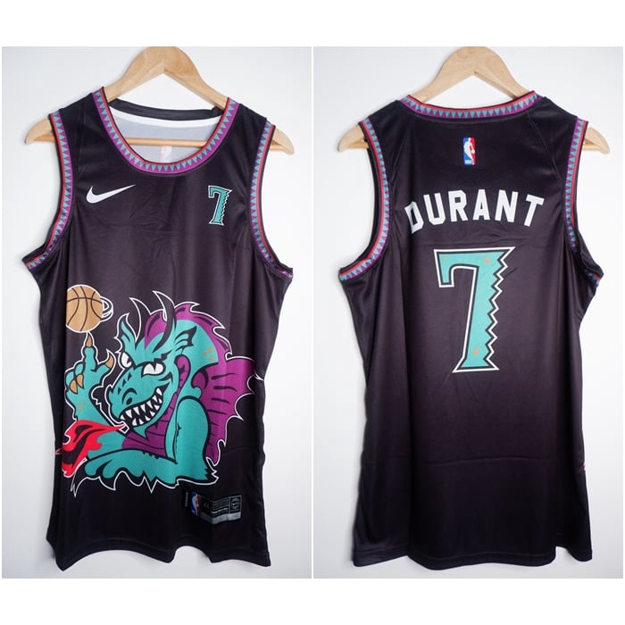 Jual JERSEY BASKET NBA SWAMP DRAGON NETS #7 DURANT HITAM | Shopee Indonesia