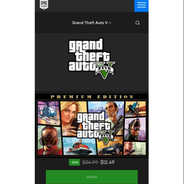 Jual GTA V PREMIUM EDITION (EPIC GAMES) | Shopee Indonesia