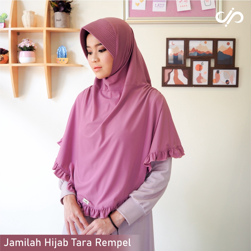 Jual Jamilah Hijab Instant Tara Rempel Bergo Jamilah Serut Pundak Original | Shopee Indonesia