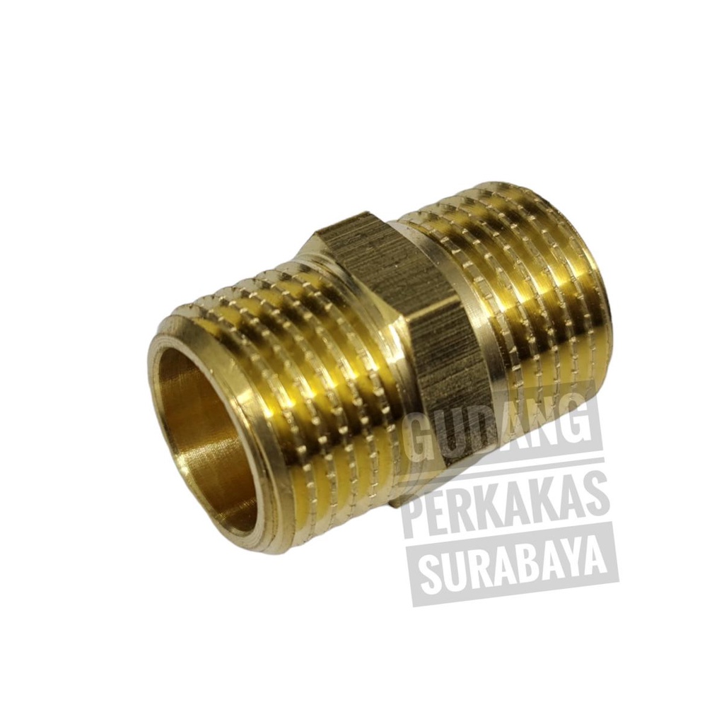 Jual SAMBUNGAN PIPA DRAT 1/4 DOUBLE MALE NAPLE DOBEL DRAT LUAR KUNINGAN DOUBLE NEPEL | Shopee ...