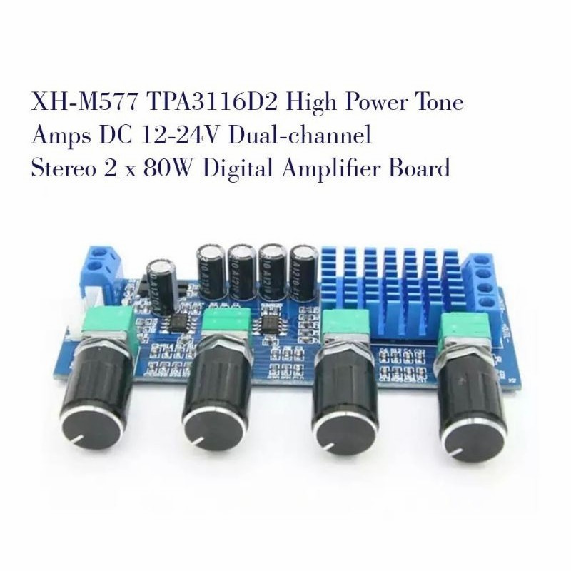 Jual TPA 3116d2 2x80watt + Tone control Amplifier Class D Original ...