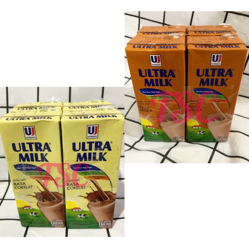 Jual Utra Milk Susu Cokelat UHT Ultra Milk 4pcs x 200ml Susu UHT rasa ...