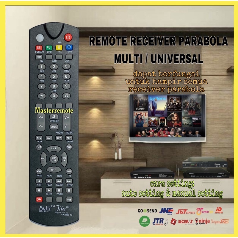 Jual REMOT REMOTE RECEIVER PARABOLA MULTI JITU HD-10 | Shopee Indonesia