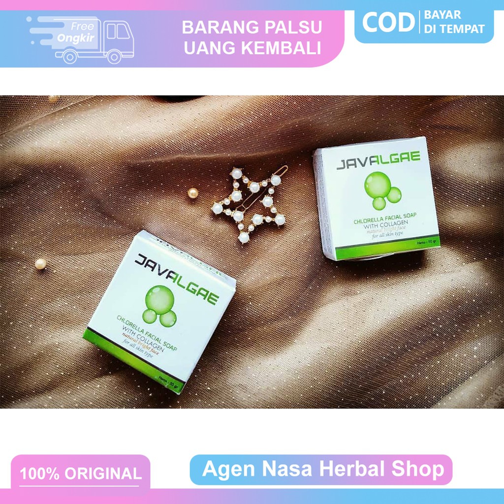 Jual Javalgae Nasa Sabun Wajah Atasi Jerawat Kulit Kusam dan Kering ...