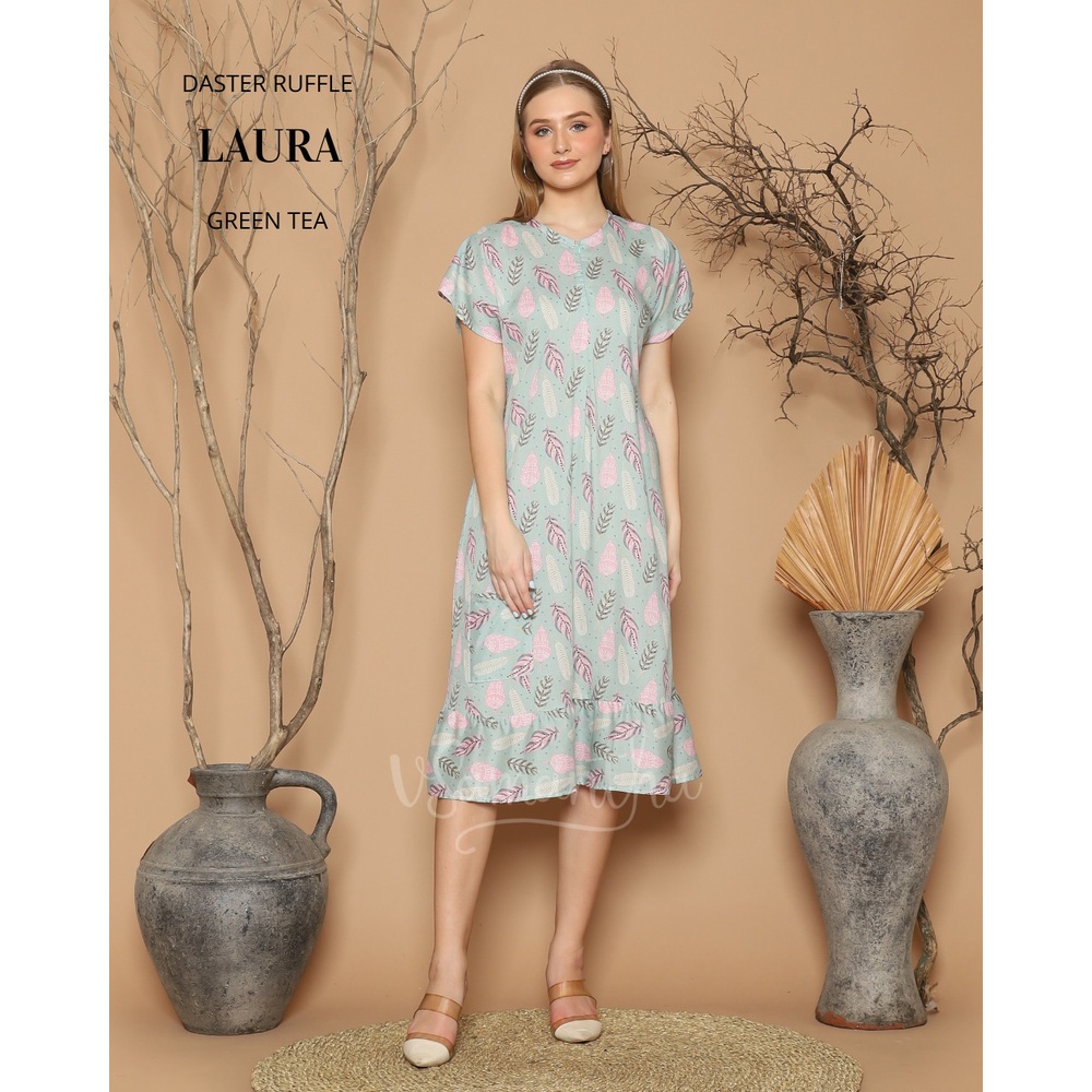 Jual vSamantha - Daster Viral Ruffle Rayon Busui Motif III | Shopee ...