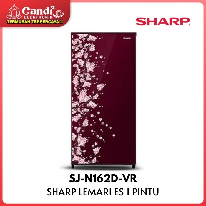 Jual SHARP Kulkas 1 Pintu 133 Liter SJ-N162D-VR Maroon Sakura Series ...