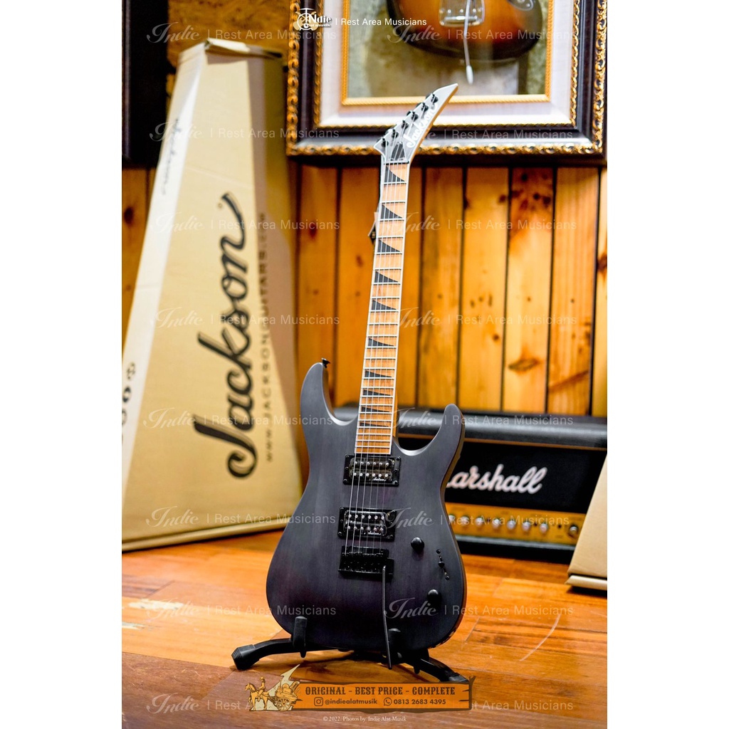 Jual Jackson JS Series Dinky Archtop JS24 DKAM Black Satin Caramelized ...