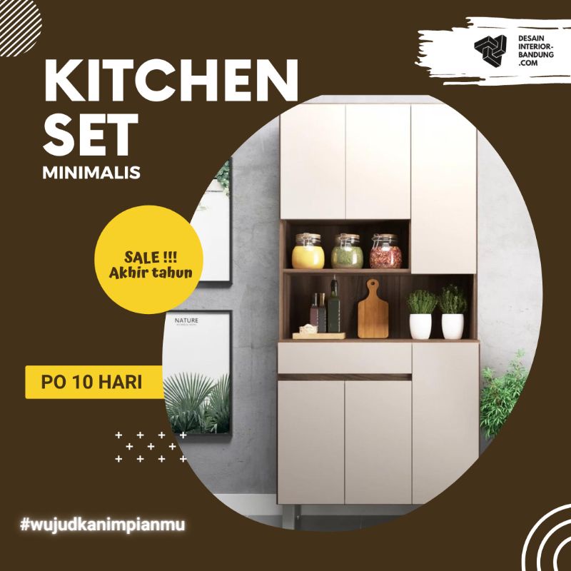 Jual lemari sayur 3 pintu lemari dapur minimalis lemari dapur kitchen ...