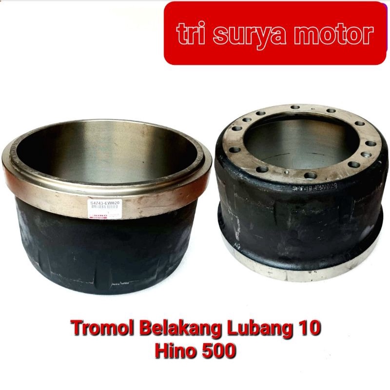 Jual BRAKE DRUM RR TROMOL REM BELAKANG HINO 500 10LUBANG ori | Shopee ...