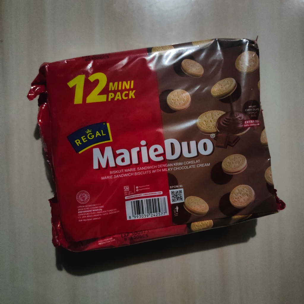 Jual Regal Marie Duo MINI PACK Milky Chocolate/ Creamy Vanilla/ Peanut ...