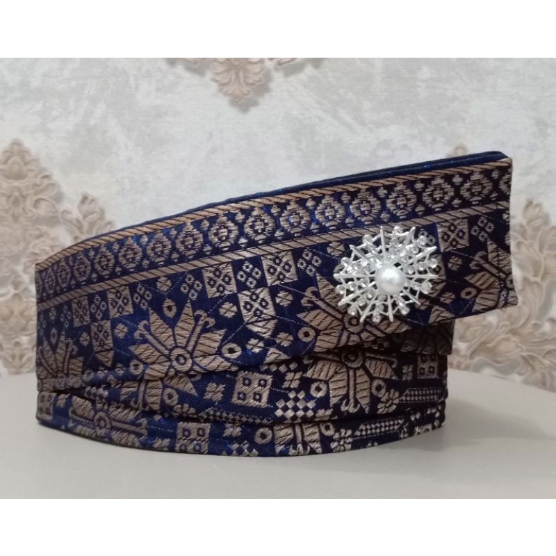 Jual TANJAK MELAYU FULL SONGKET IKAT KEPALA MELAYU PREMIUM DENGAN ...
