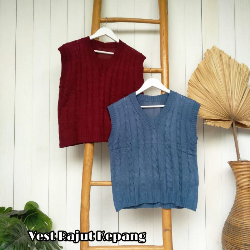 Jual Vest Rajut Kepang | Shopee Indonesia