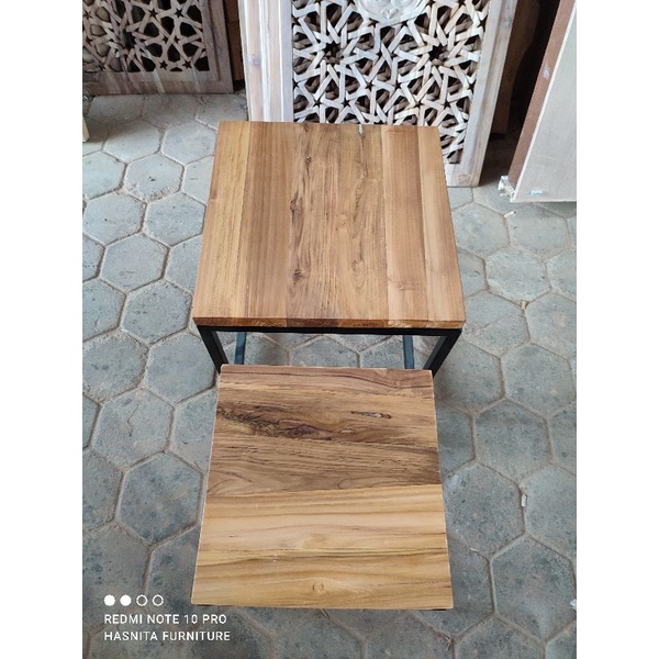 Jual Meja Kayu Jati Solid Tebal 4cm | Shopee Indonesia
