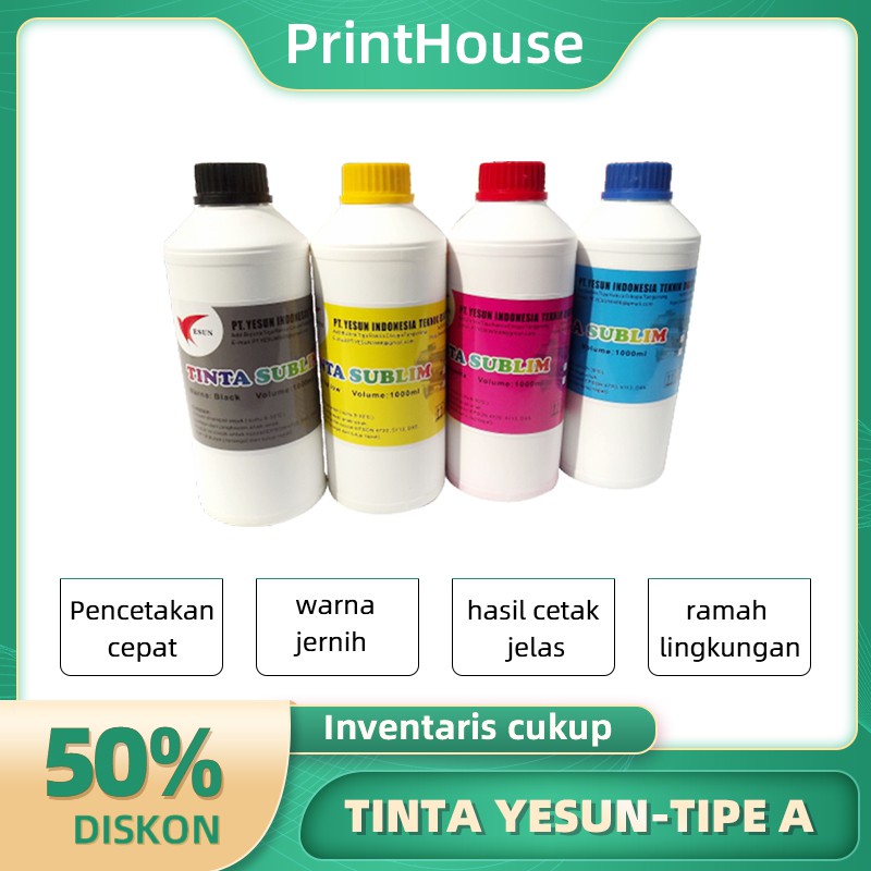 Jual Tinta Sublim Yesun 1 Liter / Tinta Sublimasi / Tinta Textile ...