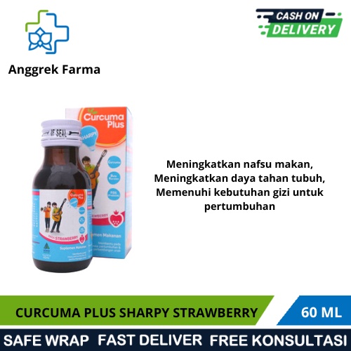 Jual CURCUMA PLUS DHA STRAWBERRY SIRUP 60 ML/ MEMBANTU MASA PERTUMBUHAN ...