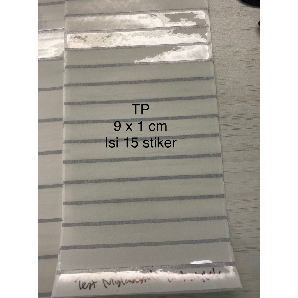 Jual Stiker Label Nama Name Sticker Transparant Transparan Bening ...