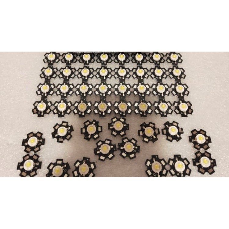 Jual HPL LED 3 WATT BIRU MERAH HIJAU KUNING PLUS CASING PCB HPL 3W HPL ...