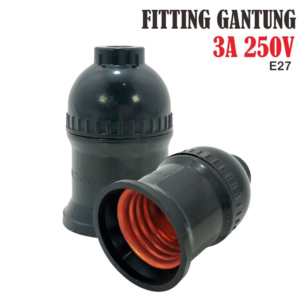 Jual Rubytech Fitting Lampu Gantung Hitam E27 / Fiting Gantung | Shopee ...