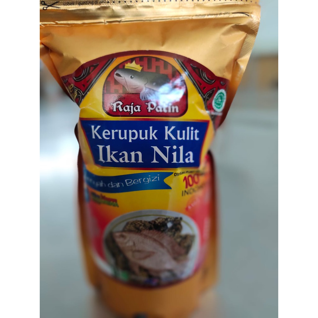 Jual Kerupuk kulit ikan nila-original 50gr raja patin | Shopee Indonesia