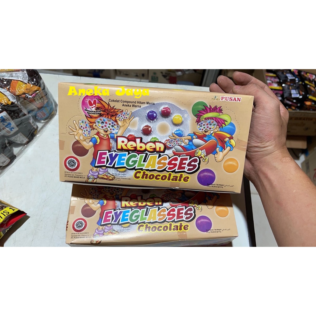 Jual Permen kacamata coklat isi 40 pcs | Shopee Indonesia