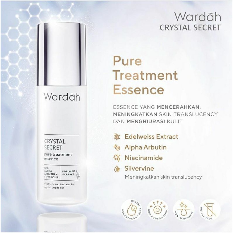 Jual WARDAH Crystal Secret Pure Treatment Essence 50ml | Shopee Indonesia