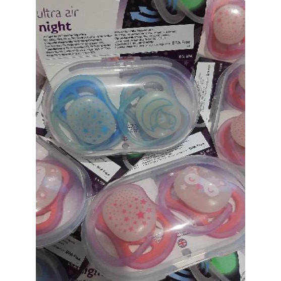 Jual Instan Avent ultra air night lengkap box soother pacifier empeng ...