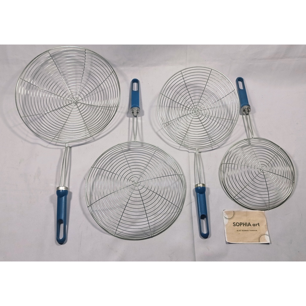 Jual serok serokan saringan peniris minyak gorengan laba-laba besi anti ...