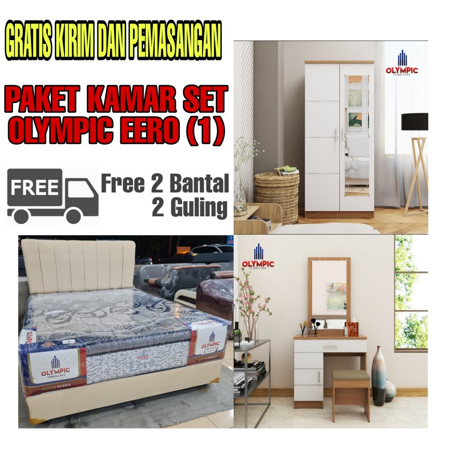 Jual Paket Kamar Set - Springbed Divan Set - Lemari Pakaian - Meja Rias ...