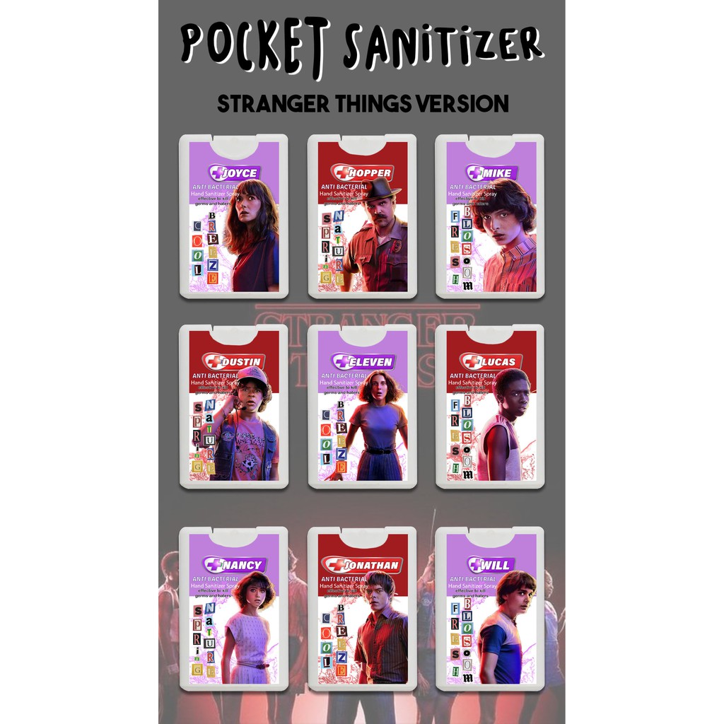 Jual STRANGER THINGS HAND SANITIZER // POCKET SPRAY // | Shopee Indonesia