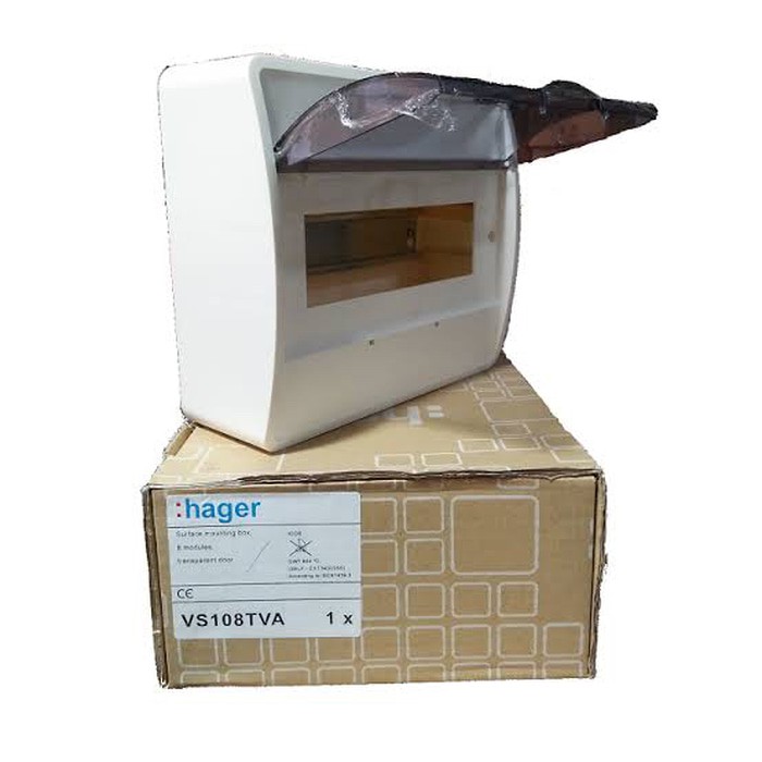 Jual Hager Box MCB 8 Group Inbow Tanam VF108TVA Tutup Transparant parts ...