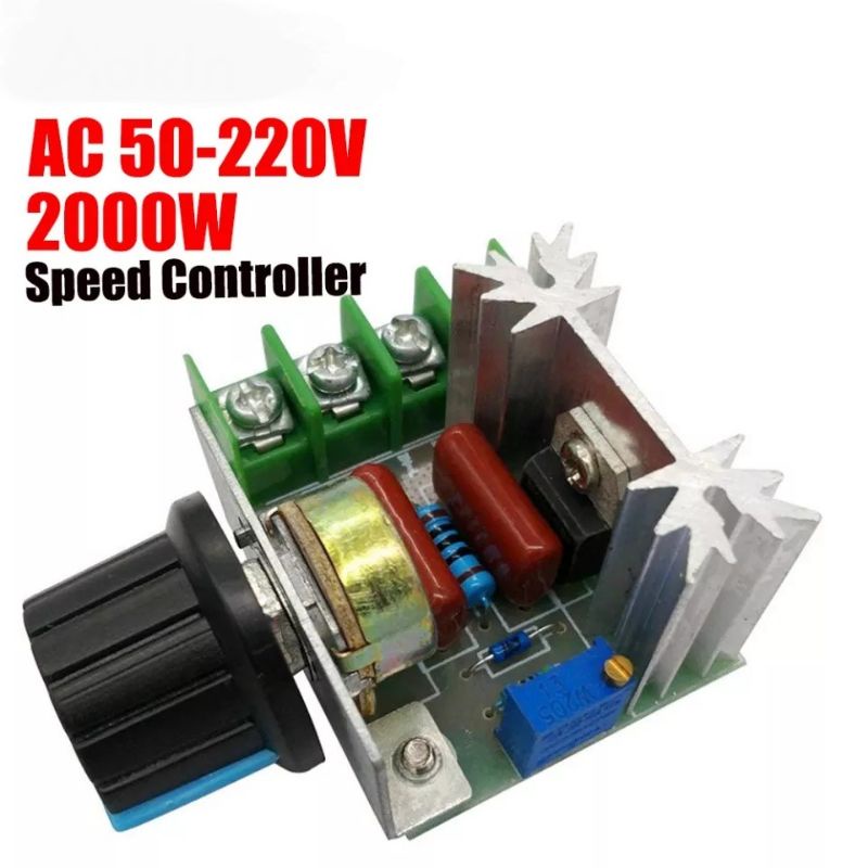 Jual Dimmer SCR 2000 Watt Motor Speed Controller 220V AC PWM Regulator 2000W Motor Bor Gerinda ...