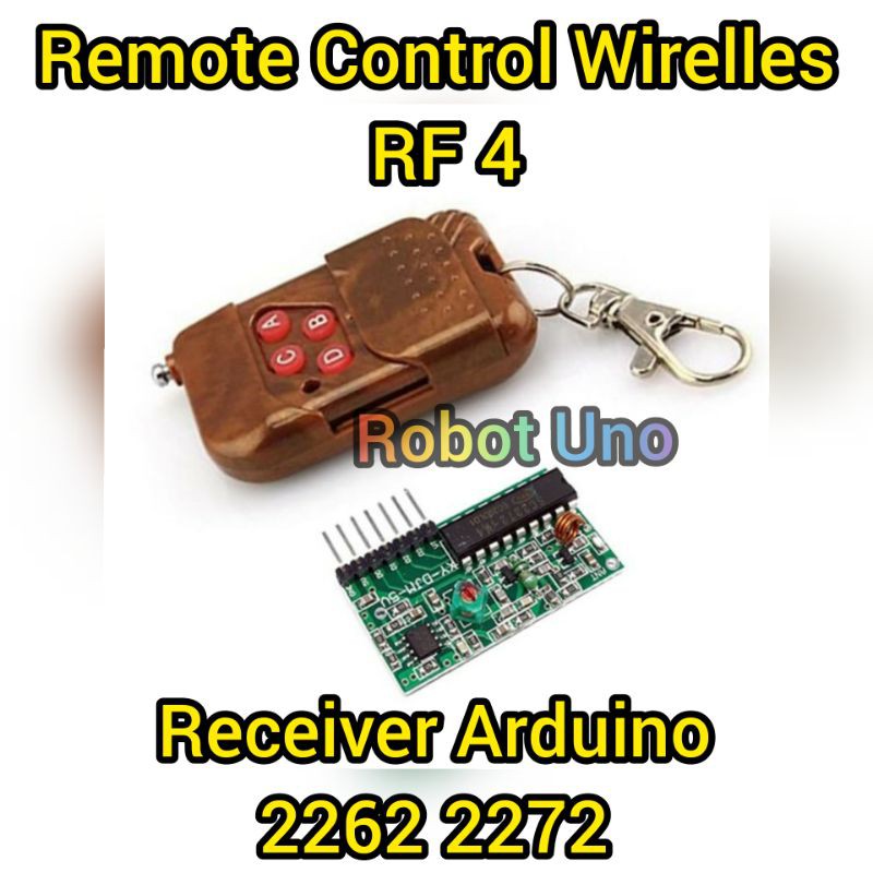 Jual Remote Control Wirelles RF 4 Channel 2262 2272 | Shopee Indonesia
