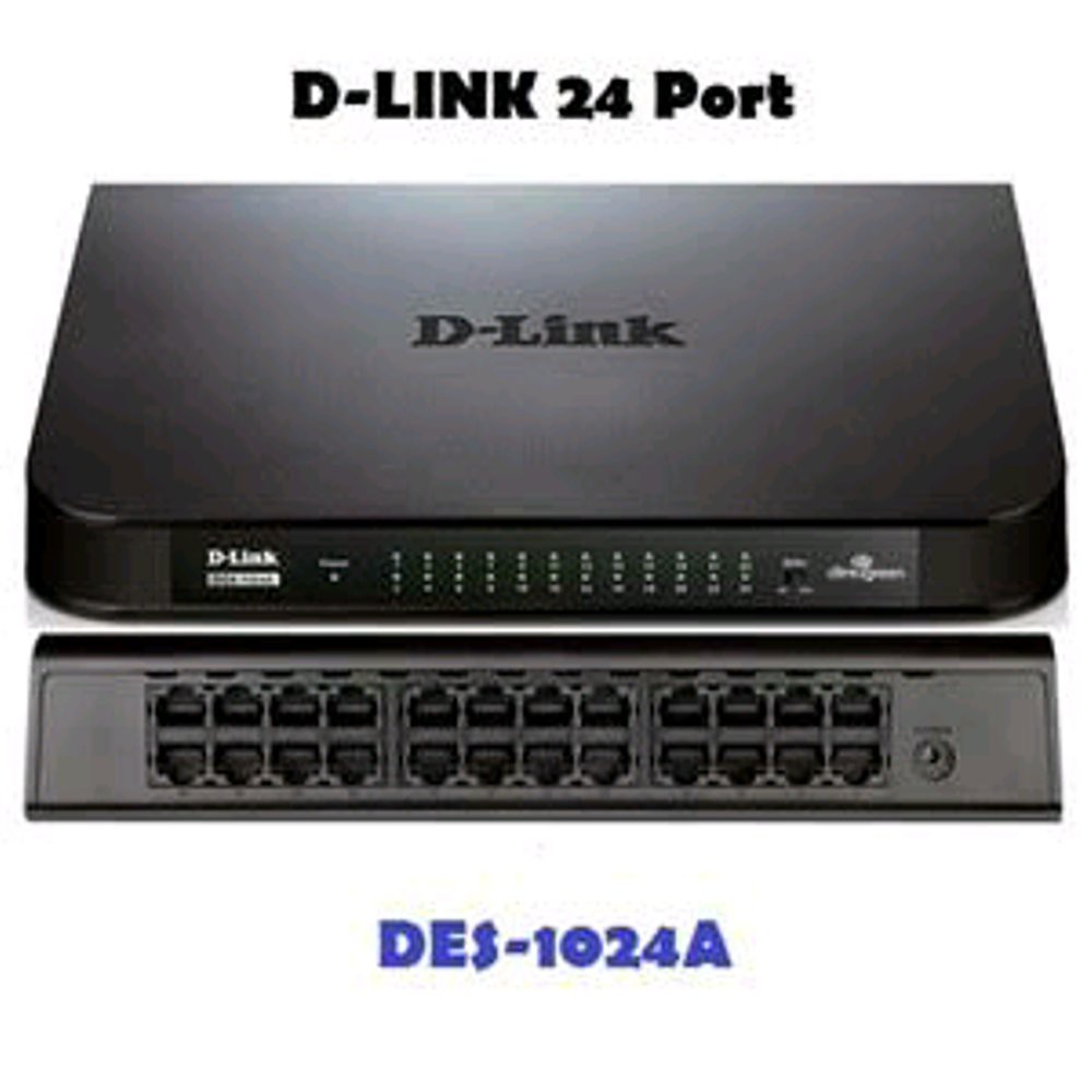 Jual Switch Hub D-Link DLink 24 port DES 1024A | Shopee Indonesia