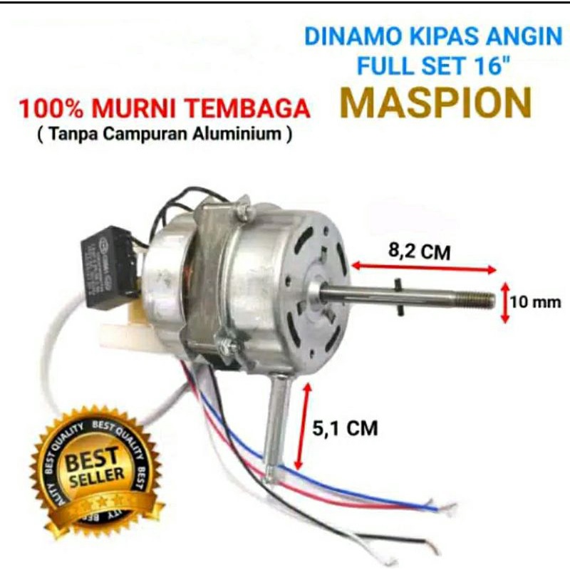 Jual Dinamo / Motor Kipas Angin MASPION EX-172 S / Ex 172s Mesin Kipas ...