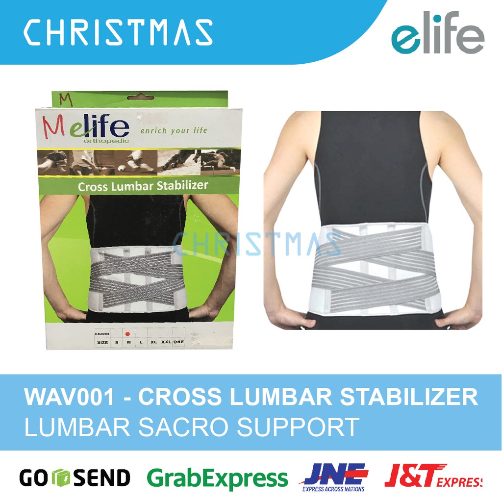 Jual Lumbar Sacro Support Penyangga Pinggang Punggung Cross Lumbar ...