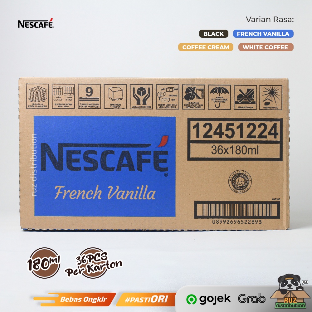Jual NESCAFE UHT 180ml 1 Karton 36Pcs - Nescafe UHT 180 ml 1 Dus ...