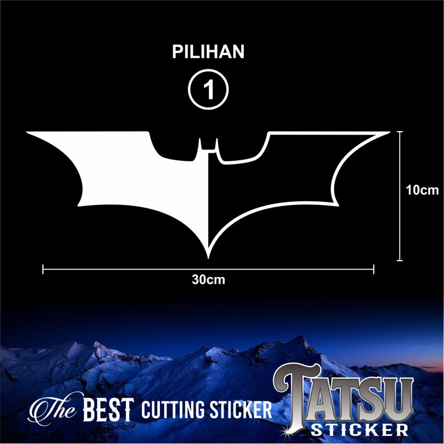 Jual CUTTING STICKER -STICKER KACA MOBIL MOTOR - LOGO BATMAN | Shopee ...