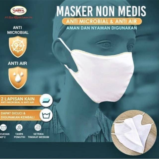Jual SRITEX - MASKER KAIN NON MEDIS (Jaminan Ori) | Shopee Indonesia