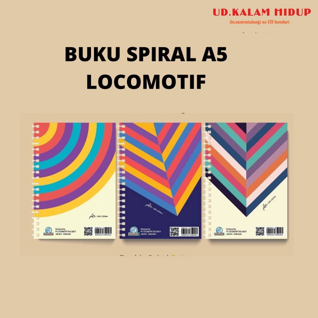 Jual buku spiral A5 locomotif | Shopee Indonesia