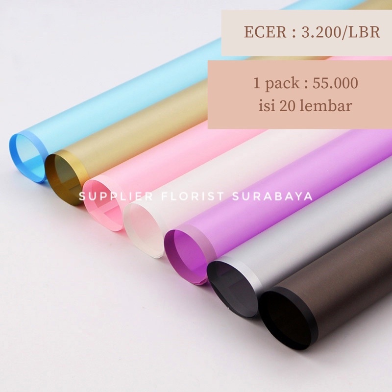 Jual [5 LEMBAR] TRAWANG FULL COLOR CELLOPHANE SIZE 58CM X58CM KERTAS ...