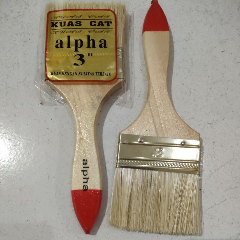 Jual Kuas cat 3 inch kuas kayu cat tembok cat kayu cat besi kuas ...