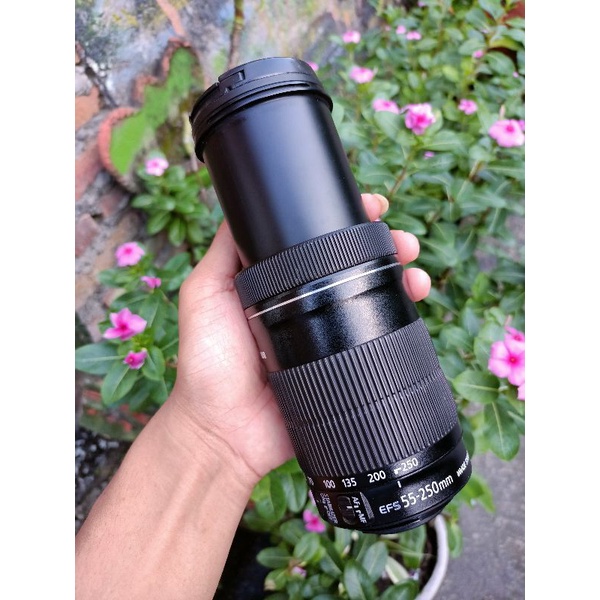 Jual Lensa Tele 55-250 STM Mulus Siap Pakai | Shopee Indonesia