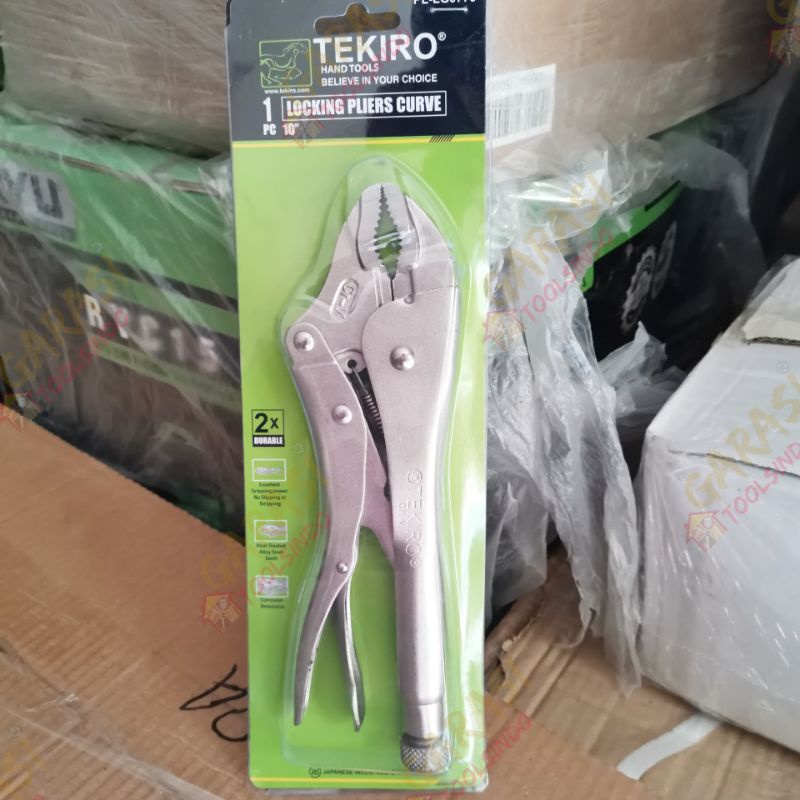 Jual tang jepit buaya 10" TEKIRO tang jepit bengkok tekiro tang clamp ...