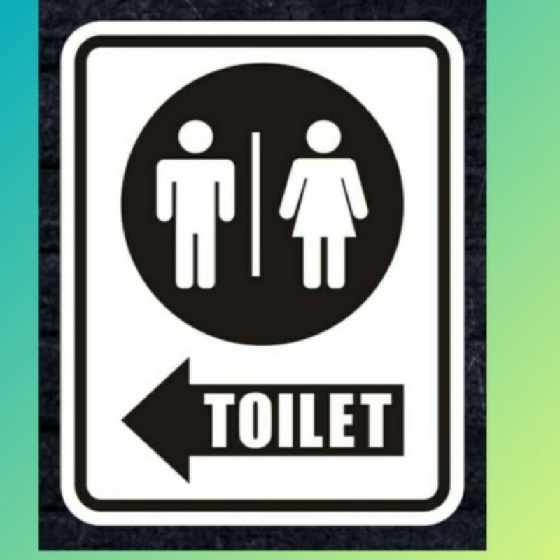 Jual Stiker sign 20x25cm TOILET PRIA WANITA KIRI KANAN label rambu k3 ...