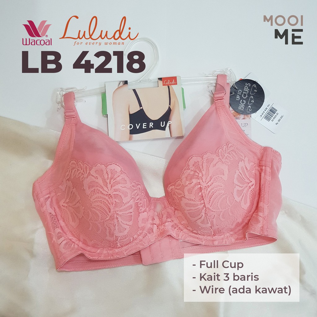 Jual Luludi LB 4218 Bra Full Cup Wire (Ada Kawat) Busa Tipis Lace ...