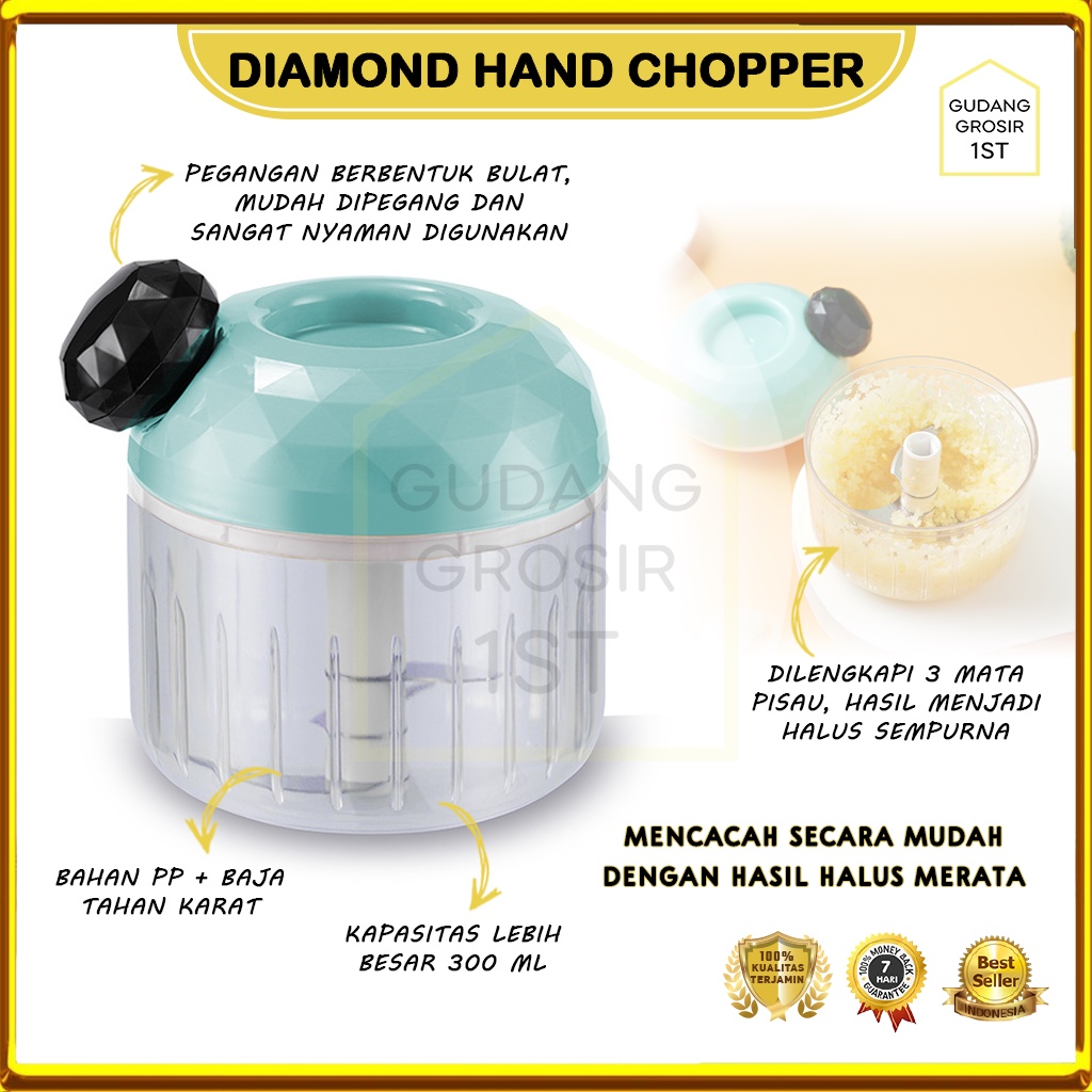 Jual Blender Tarik Manual | Alat Penghalus Bumbu Dapur | Diamond Hand ...