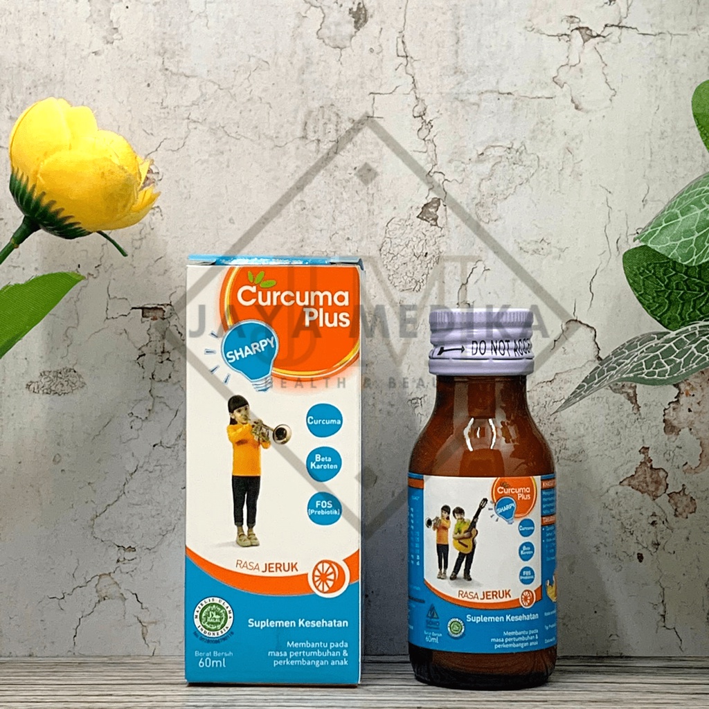 Jual Curcuma Plus Sharpy Sirup Rasa Jeruk 60 ml - Suplemen Vitamin Anak ...