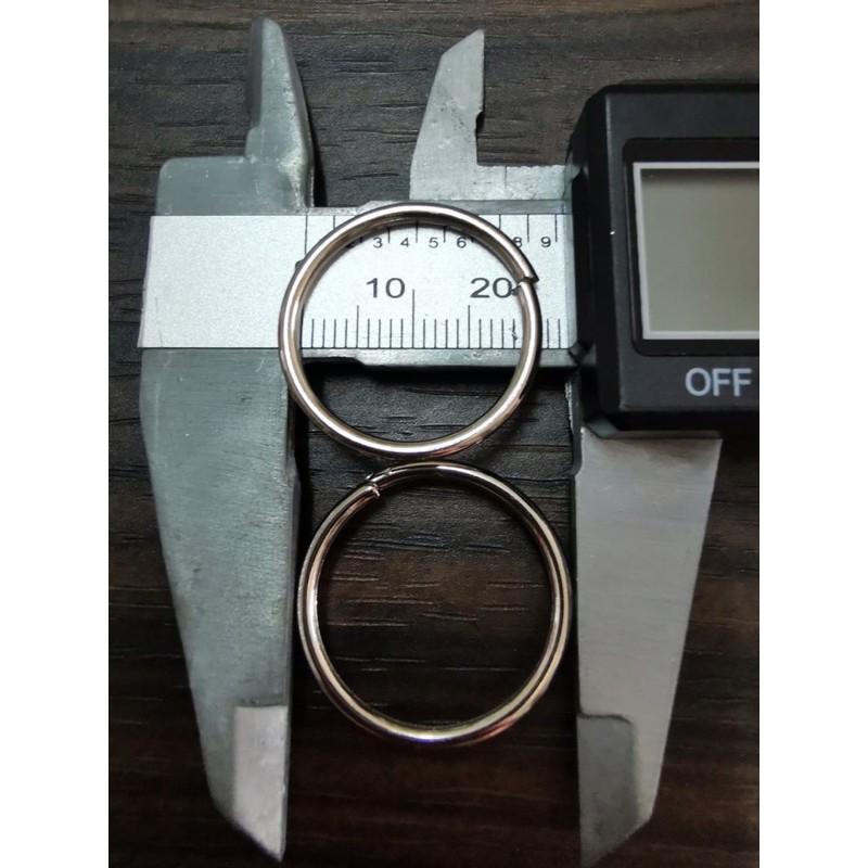 Jual ring bulat 2cm / ring O tas 2cm nikel / 144pcs | Shopee Indonesia