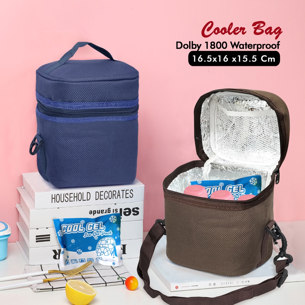Jual Cooler bag asip tali panjang tas pendingin asi polos waterproof ...
